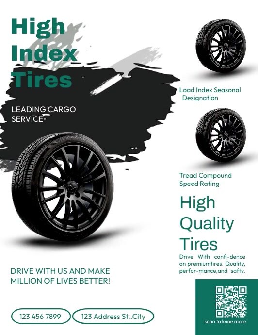 Tire repair and flyer template เทมเพลต | PosterMyWall