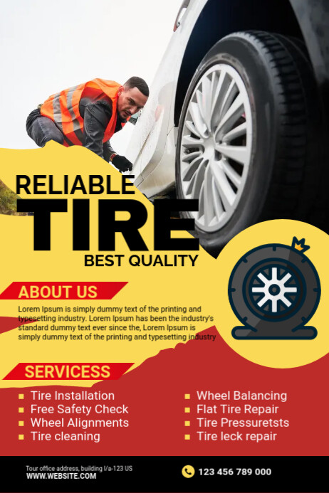 Copy of Tire Repair | PosterMyWall