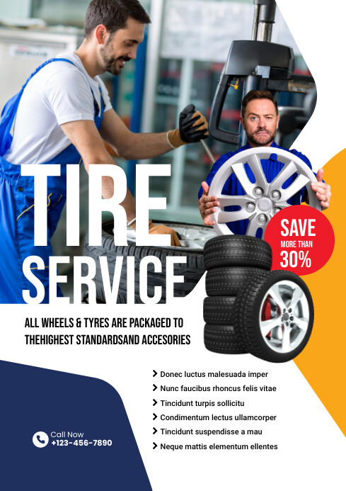 Copy of Tire Repair Service Flyer Template | PosterMyWall