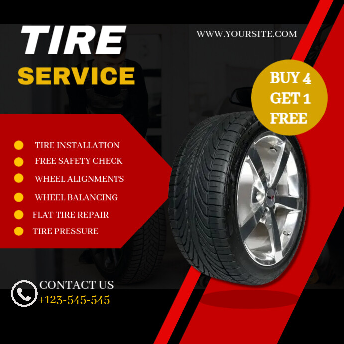 TIRE REPAIR TEMPLATES DESIGN | PosterMyWall