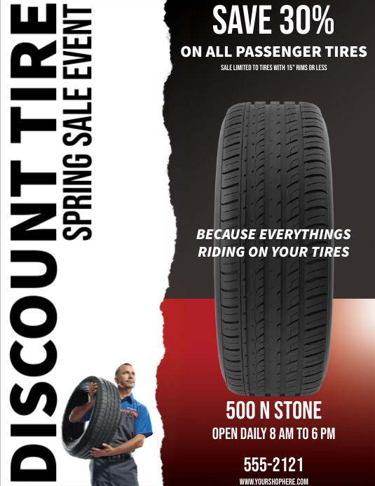 TIRE SALE Template | PosterMyWall