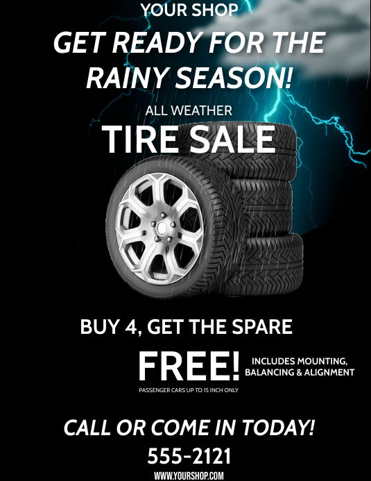 TIRE SALE Template | PosterMyWall