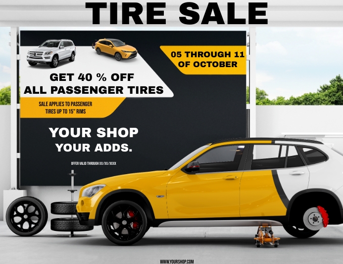 TIRE SALE Template | PosterMyWall
