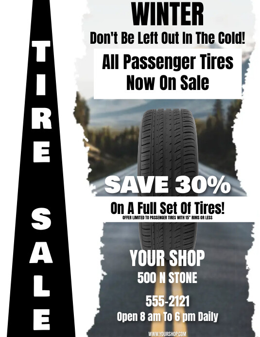 TIRE SALE Template | PosterMyWall