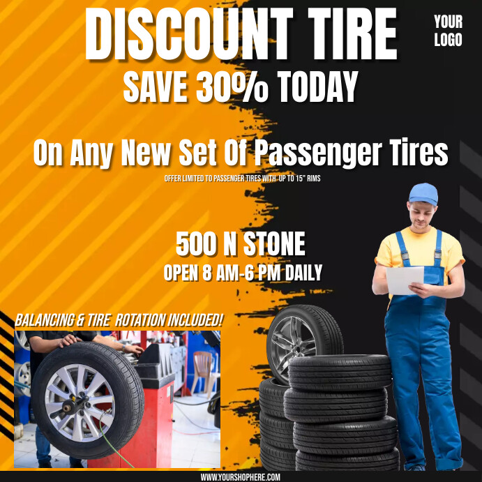 TIRE SALE INSTAGRAM POST เทมเพลต | PosterMyWall