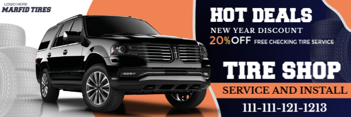 Tire shop business flyer banner Template | PosterMyWall