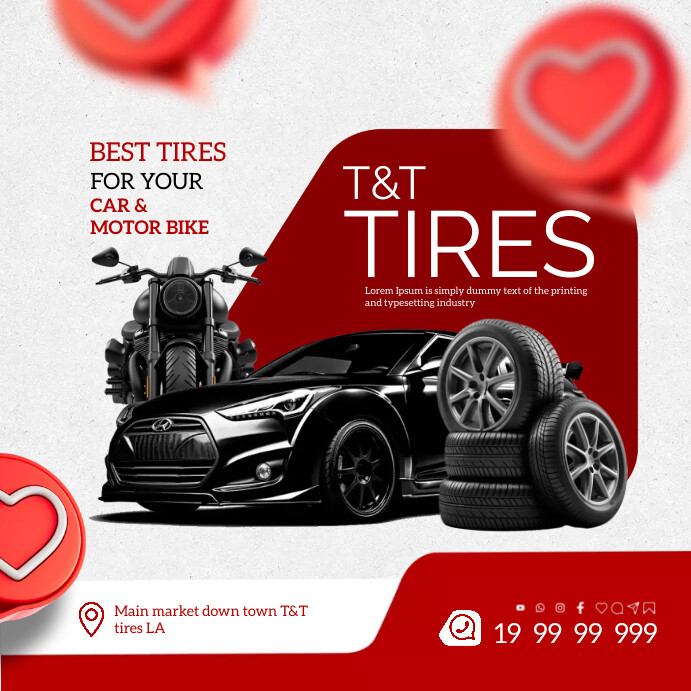 Tires Template | PosterMyWall