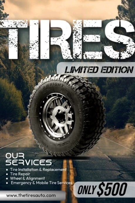 Tires Limited Edition Template | PosterMyWall