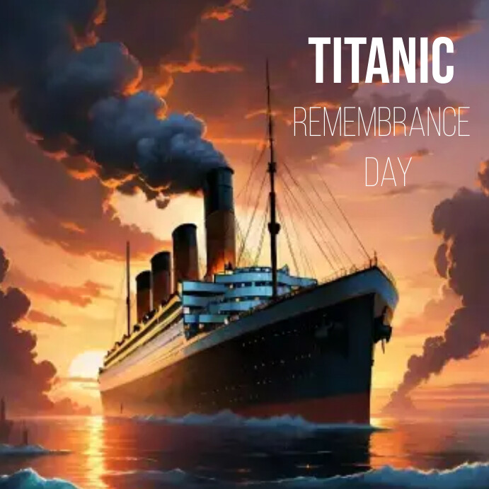Titanic Remembrance day Instagram post Template | PosterMyWall