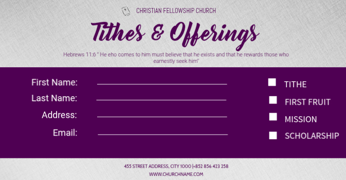 Plantilla de Tithing And Offering | PosterMyWall