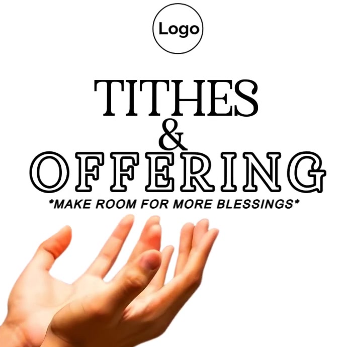 Copy of Tithe and offering video animation design template | PosterMyWall