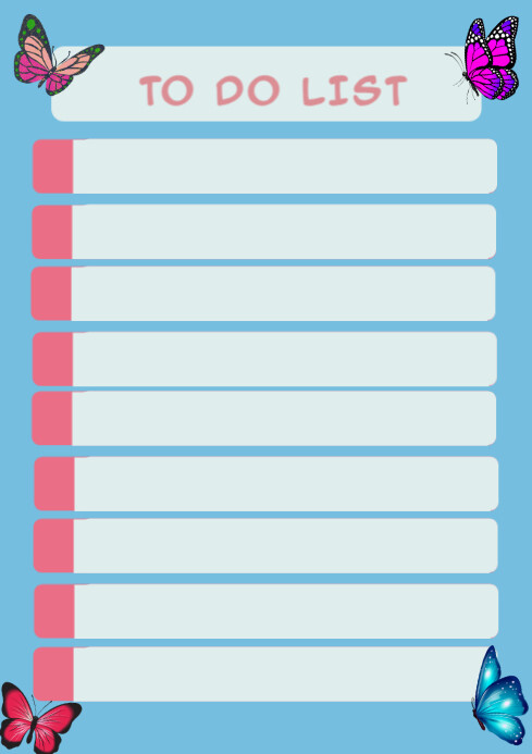 To Do List A4 Template | PosterMyWall