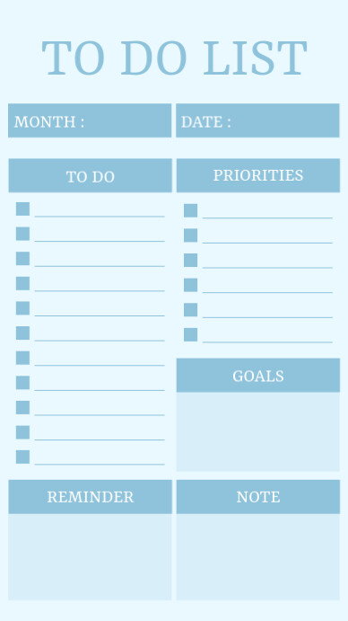 Plantilla de To do list template | PosterMyWall