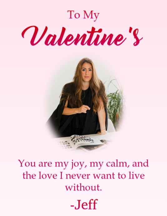 Plantilla de To My Valentine Card Sweet Love Message Social Media Post ...