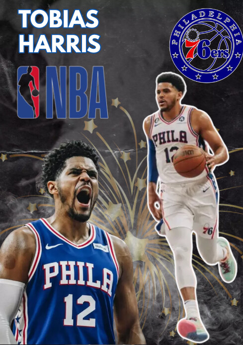 Tobias Harris Template | PosterMyWall