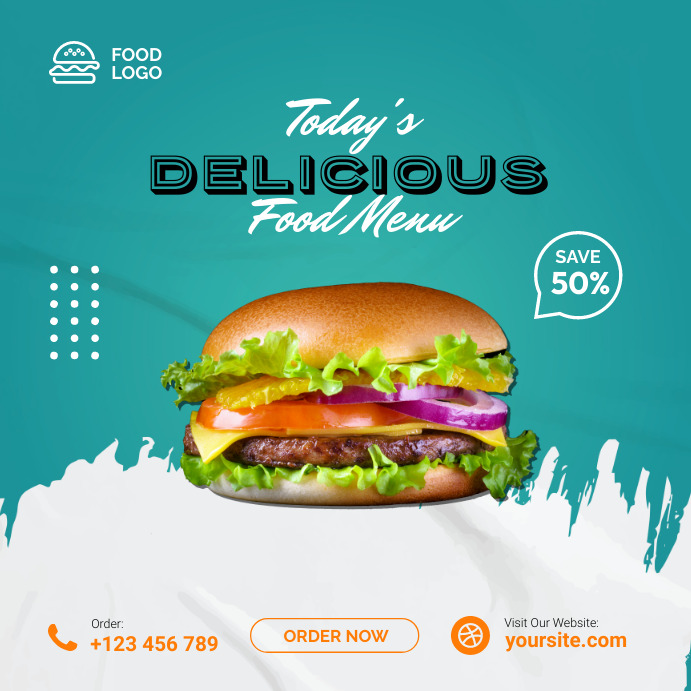 Copy of Today's Delicious Food Menu Poster | PosterMyWall