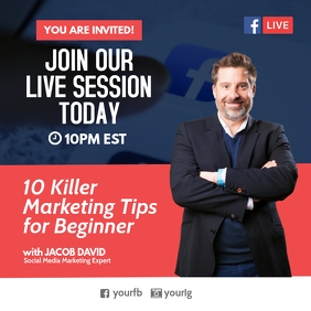 Today's live session facebook Template | PosterMyWall