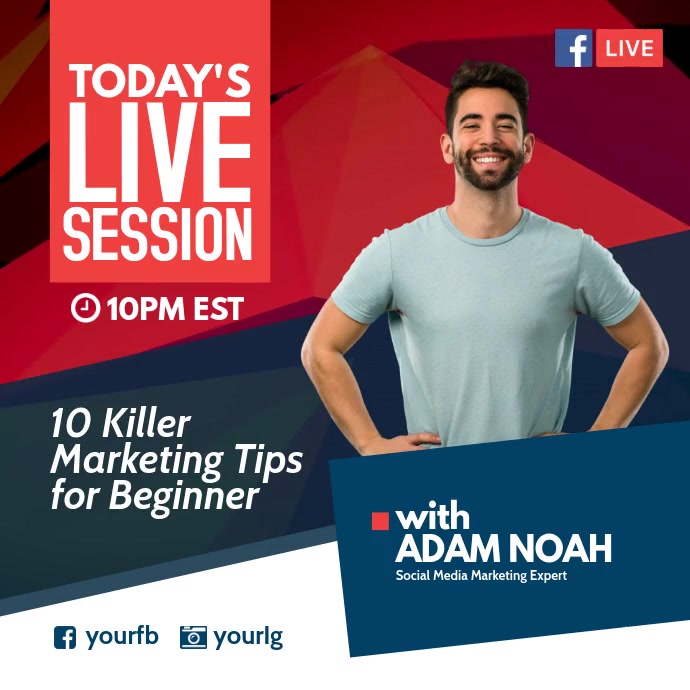 Today's live session facebook | PosterMyWall