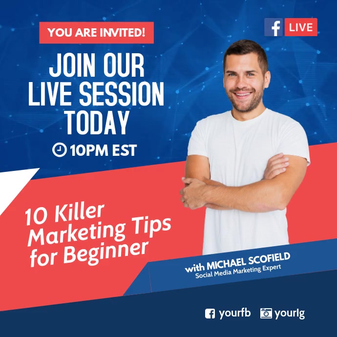 Today's live session facebook Template | PosterMyWall