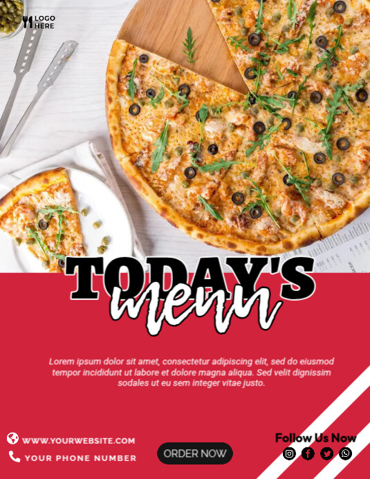 Today's Menu Flyer Template | PosterMyWall
