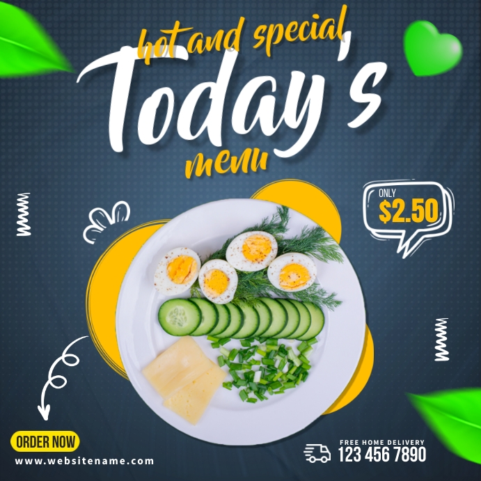 Today's Menu Template | PosterMyWall