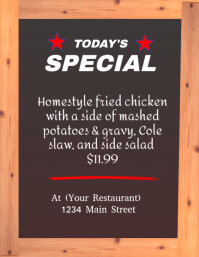 Today's special menu flyer Template | PosterMyWall