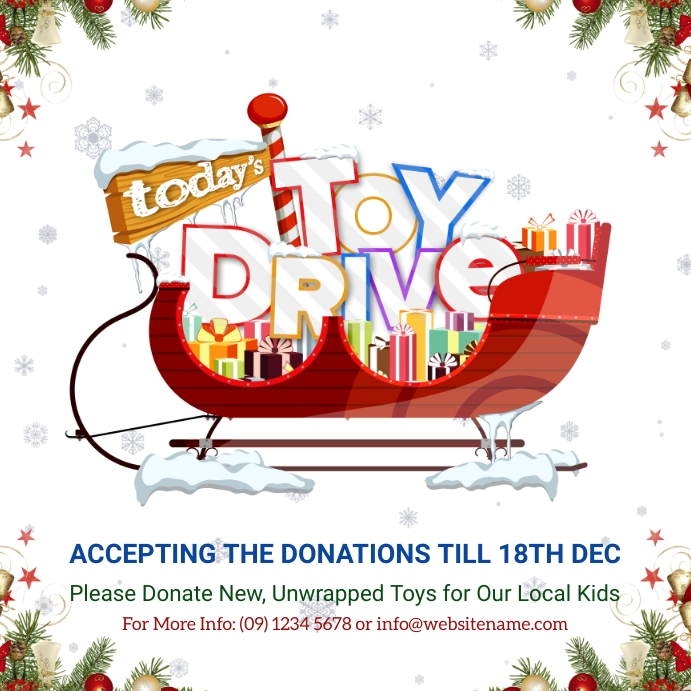 Today's Toy Drive Template | PosterMyWall