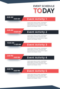 Spring Event Schedule Poster Template | PosterMyWall