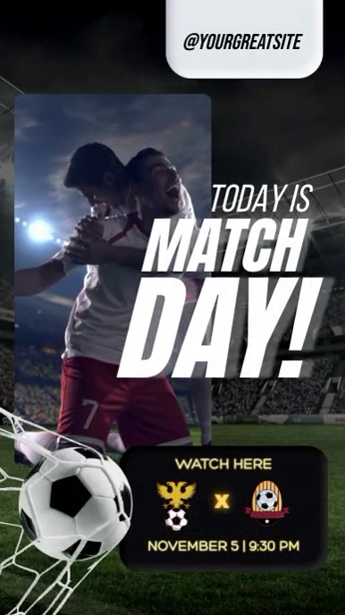 Today is Match Day Template | PosterMyWall