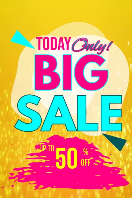Copy of Today Only Big Sale Poster Template | PosterMyWall