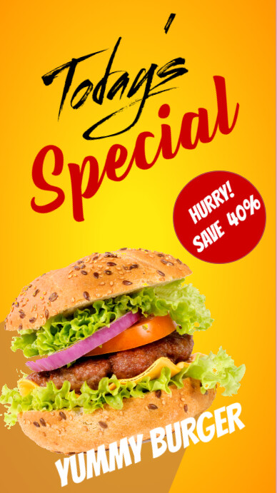 today special burger ad Template | PosterMyWall