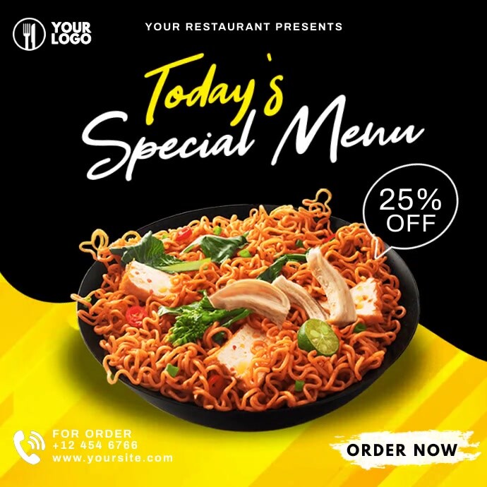 Plantilla de Today special menu | PosterMyWall