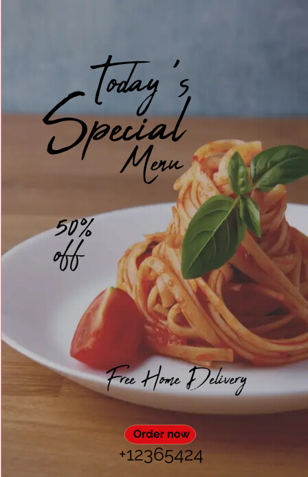 Today special menu Template | PosterMyWall