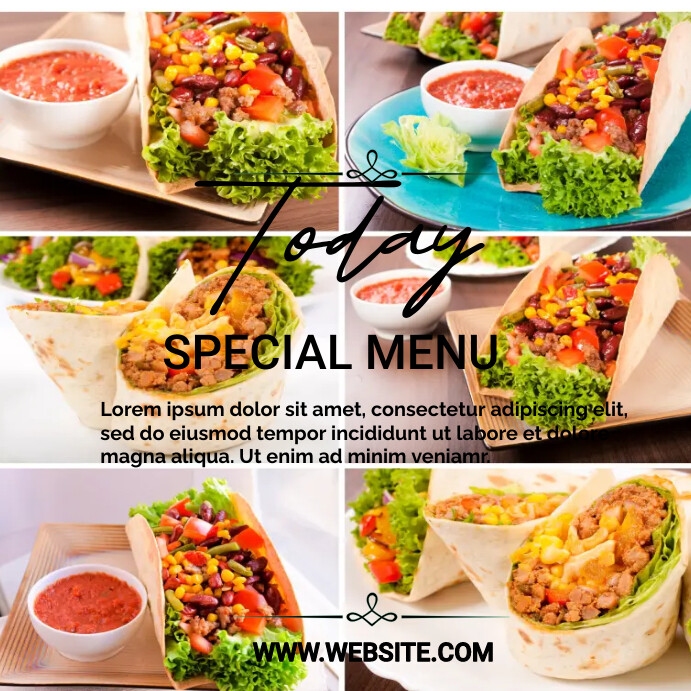 Today Special Menu Instagram Template | PosterMyWall