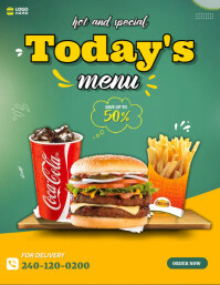 New Menu Flyer Template | PosterMyWall