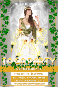 36,310+ toga party flyer Customizable Design Templates | PosterMyWall