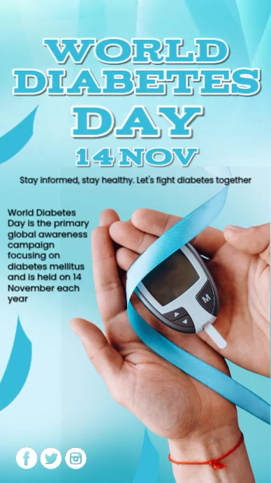 Together for Diabetes Awareness Template | PosterMyWall