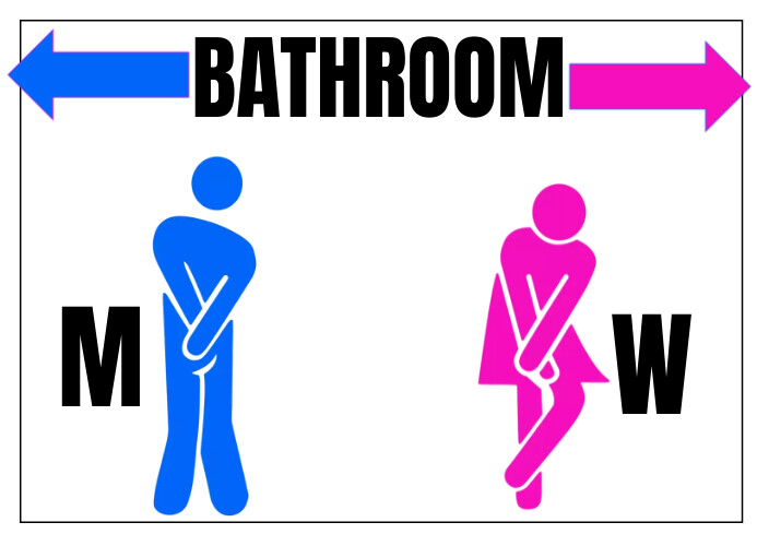 Plantilla de toilet sign | PosterMyWall