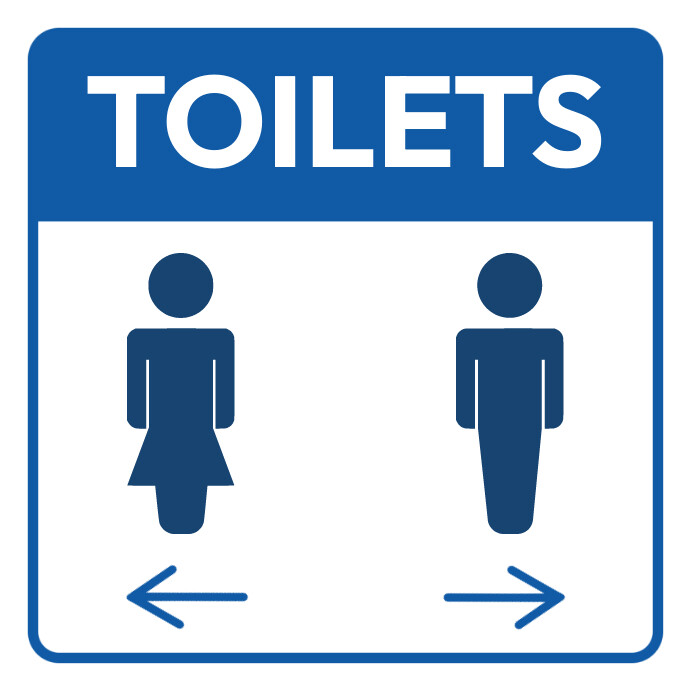 Toilets signage design Template | PosterMyWall