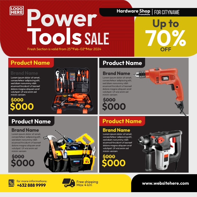 Copy of Tools Catalog Template | PosterMyWall