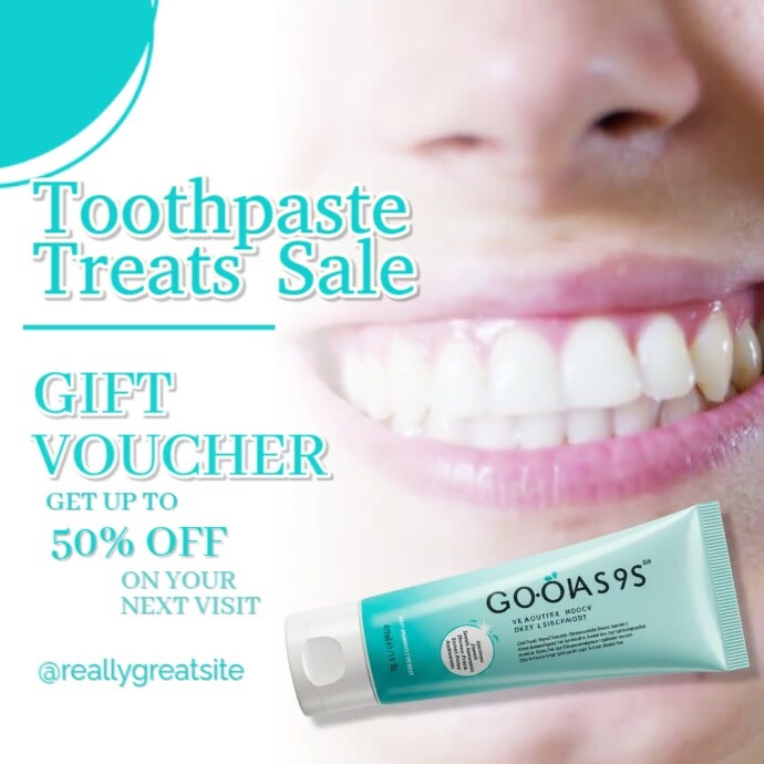 Toothpaste Treats Sale Template | PosterMyWall