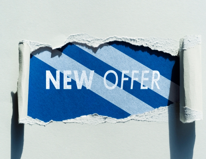Copy of Top view new offer mock up paper | PosterMyWall
