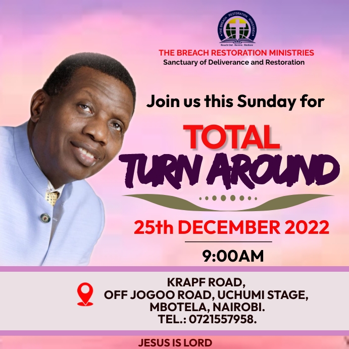 total turnaround Sunday Template | PosterMyWall