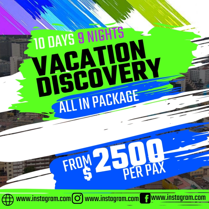 Tour & instagram post Template | PosterMyWall