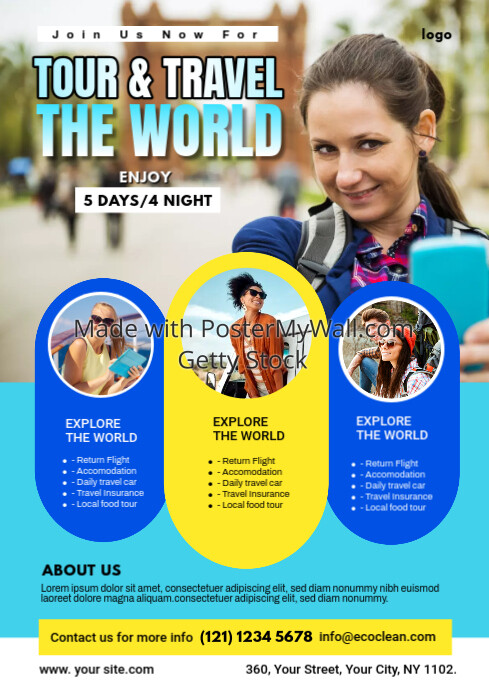TOUR AND TRAVEL Template | PosterMyWall