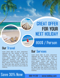 Holiday Travel Flyer Template | PosterMyWall