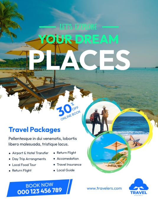 Tour Travel Agency Flyer Template | PosterMyWall