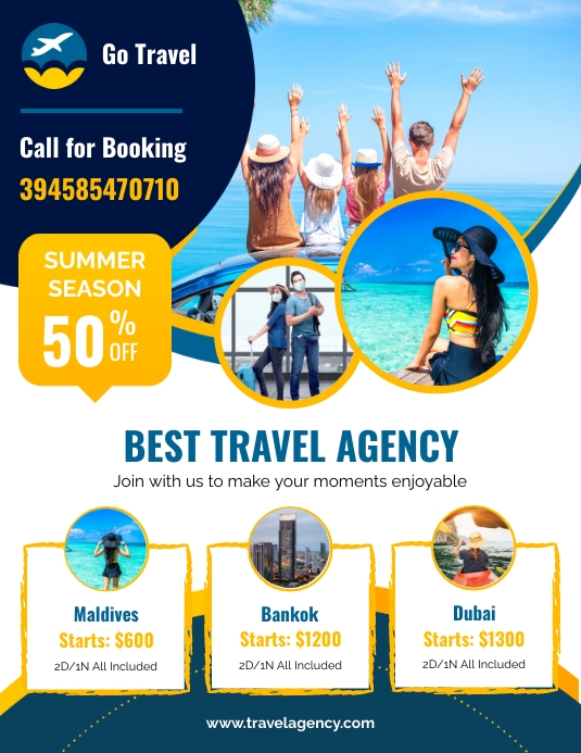 Tour Travel Agency Flyer Template | PosterMyWall