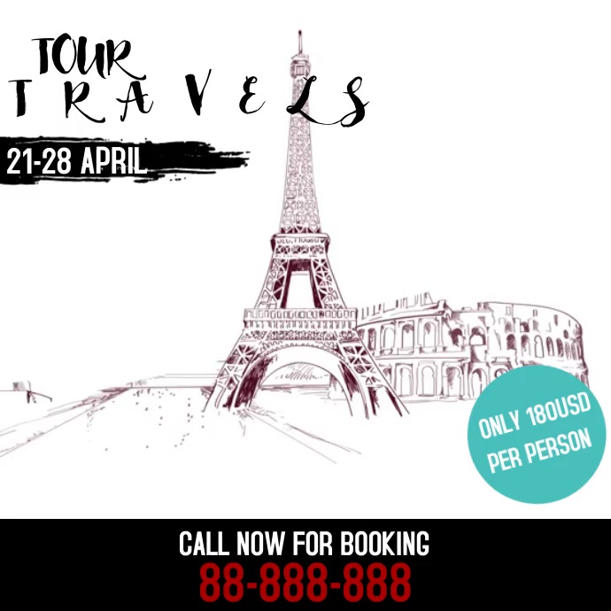 Tour travel Template | PosterMyWall