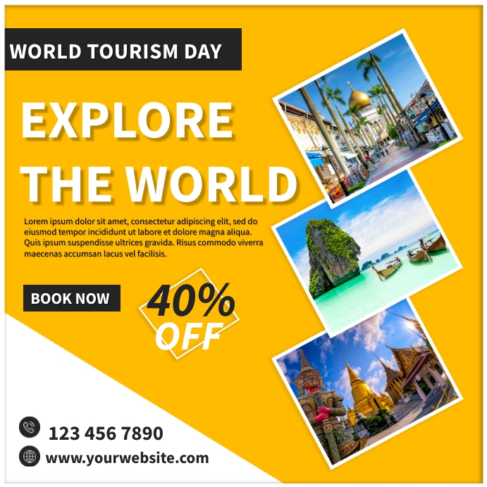 Tourism Ads Template | PosterMyWall